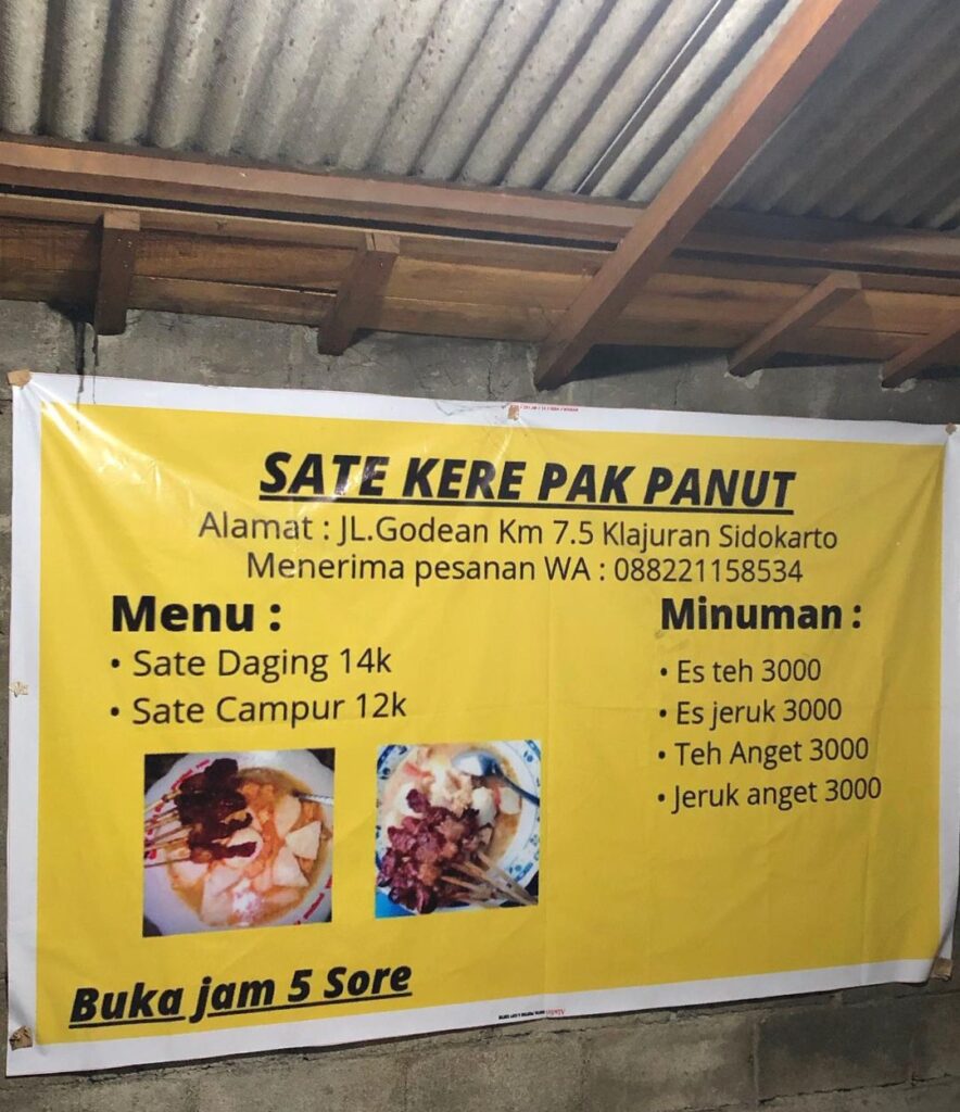 Rekomendasi Khas Sate Kere Yogyakarta - haijogja.com